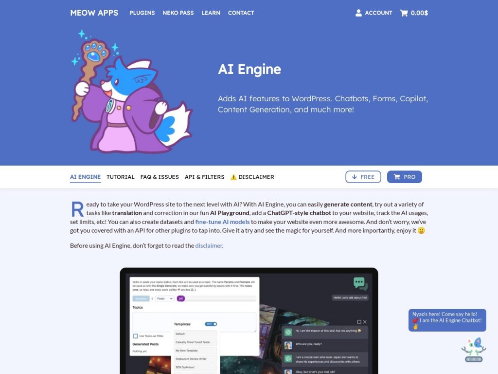 AI Engine: Enhance WordPress with GPT Technology, Custom Chatbots ...
