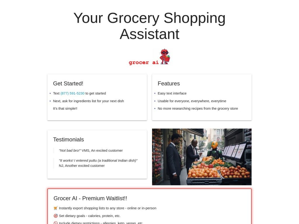 Grocer AI: The Ultimate AI-powered Tool for Efficient and Customized ...