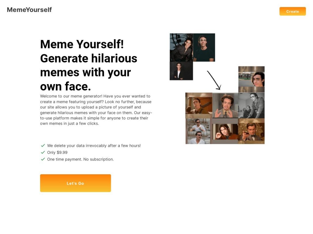 Meme Yourself: AI-Powered Personalized Meme Generator - AI Fella
