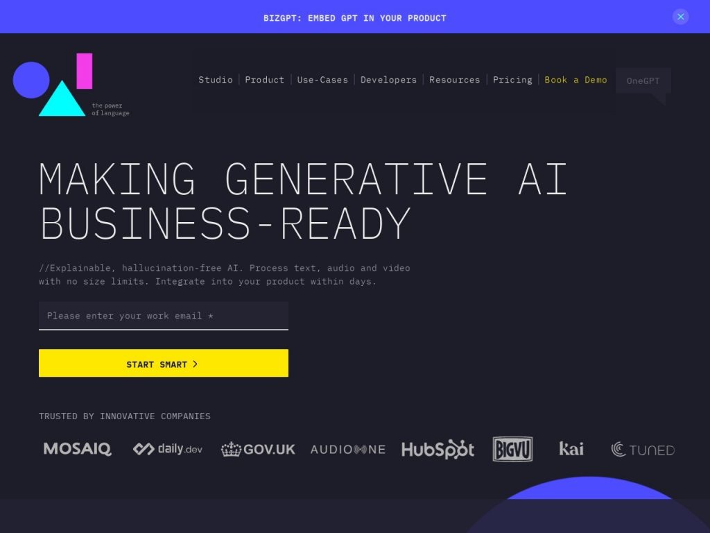 One AI: One AI's Generative AI API: Streamlining Multimedia Content ...