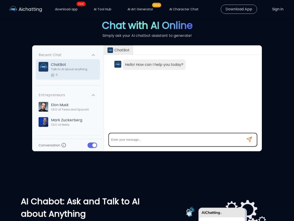 AIChatting: Discover the Next-Level AI Conversations with Aichatting ...