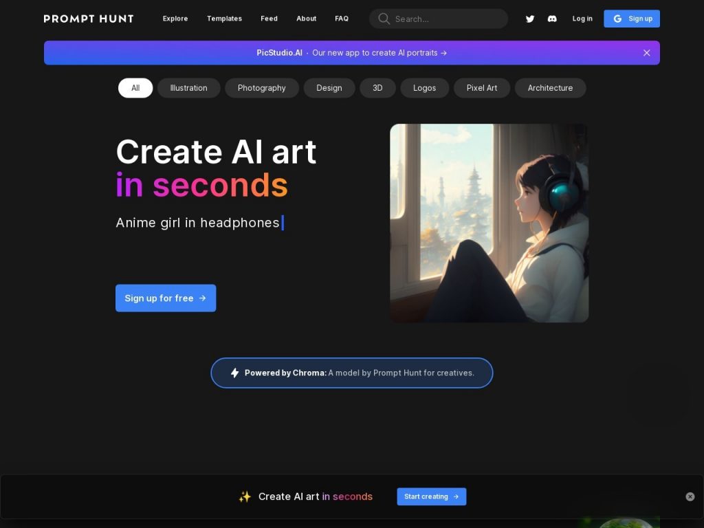 Prompt Hunt: Explore the Universe of AI Art with Prompt Hunt - AI Fella