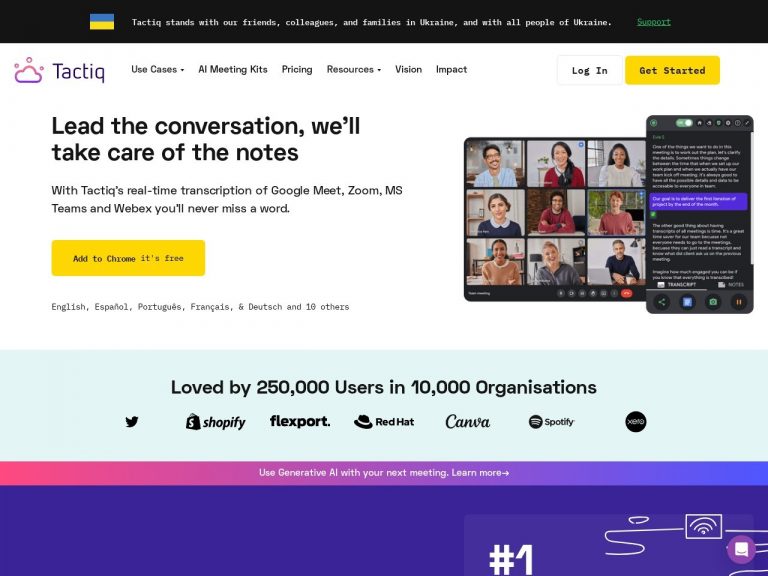 Tactiq: The Ultimate AI-Powered Transcription Tool for Zoom, Google ...